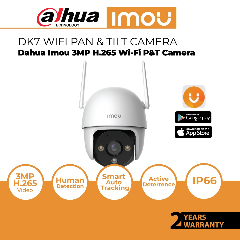 IMOU DK 7 3MP Colorful Night Vision Two Way Talk Motion Detection IP66 ...