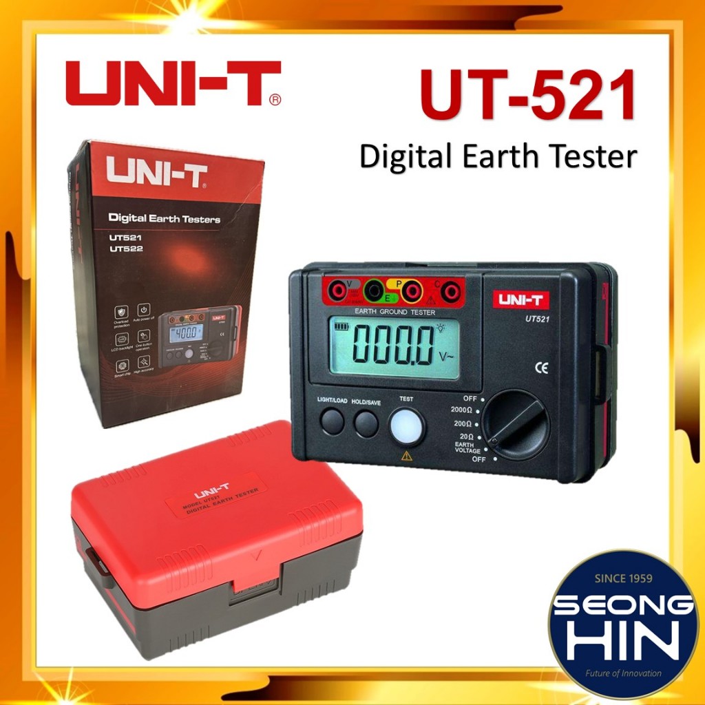 UNI-T UT521 Digital Earth Meter / Electric Earth Tester UT 521 Elektrik ...