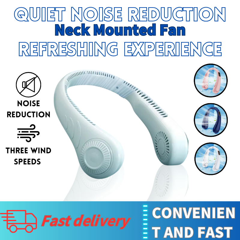 Neck fan cooling portable portable hanging neck wear air conditioning ...