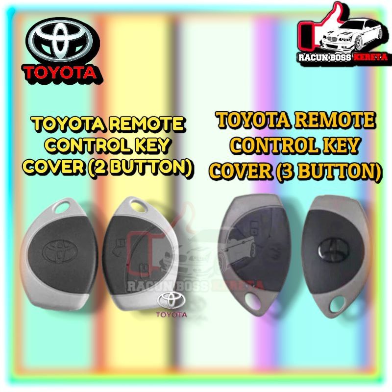 NEW TOYOTA Hilux Innova Car Alarm Remote Control Key Cover Cobra - 2 ...