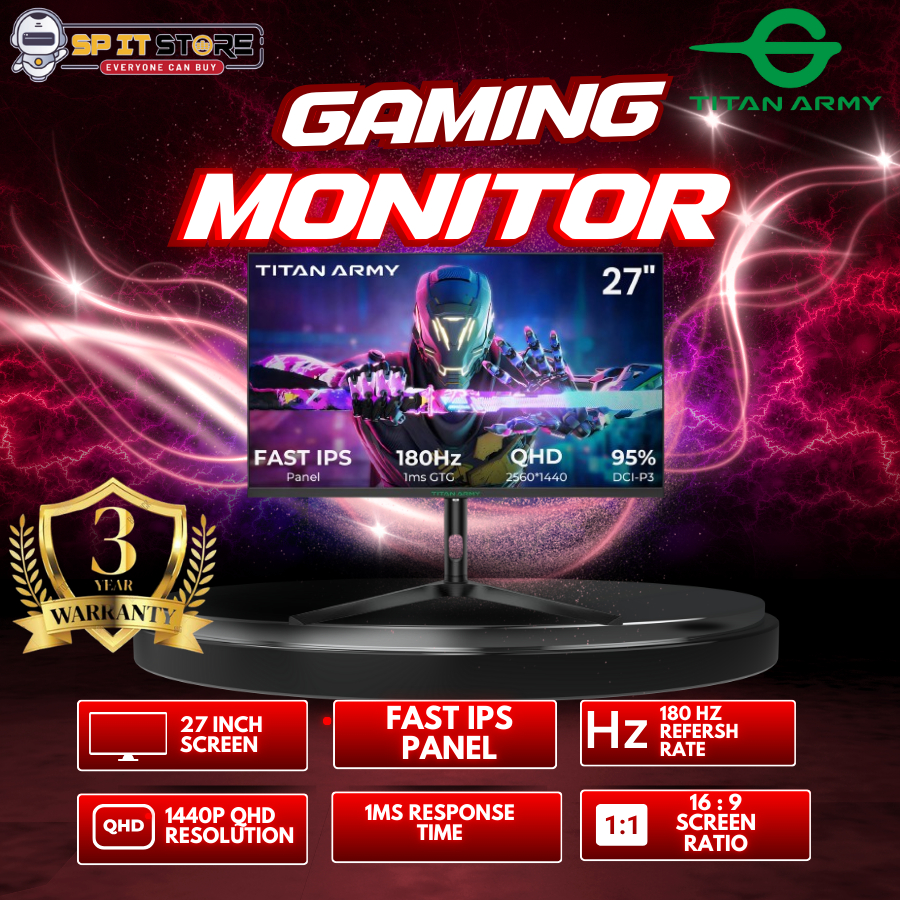 Titan Army Gaming Monitor 27 inch (P27W2R) | Shopee Malaysia