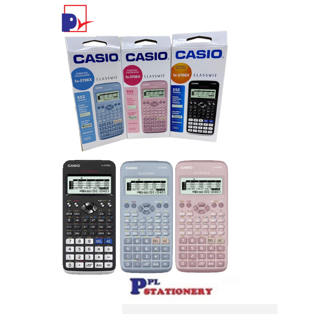 Casio FX-570EX Scientific Calculators - 10 + 2 digits, GCSE/AS/A Level [100% RIGINAL] [Ready ...