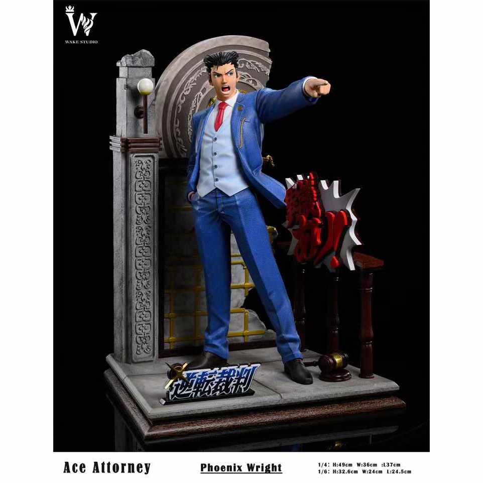 Wake Studio - Phoenix Wright Ace Attorney Resin Statue GK Anime Figure ...