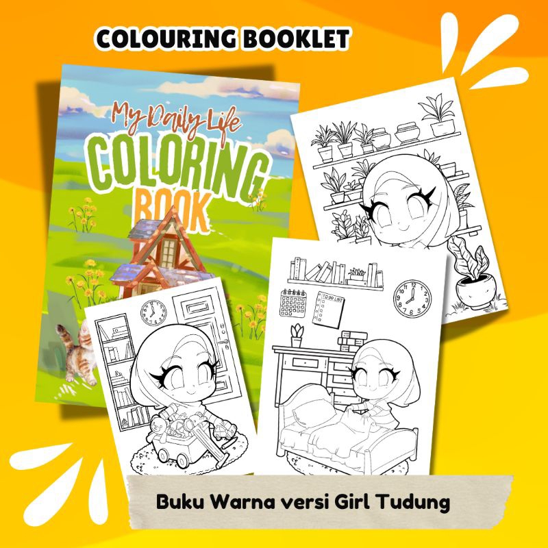Colouring Pages Buku Mewarna Book Colouring My Daily Life Warna Buku ...