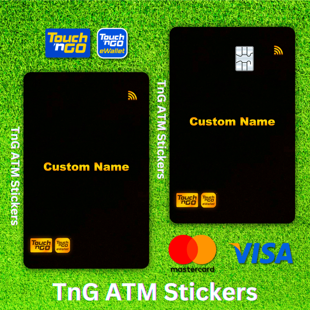 [Bukan Kad*] Gold TNG Logo- Sticker TNG Sticker Touch n Go TNG NFC Card ...