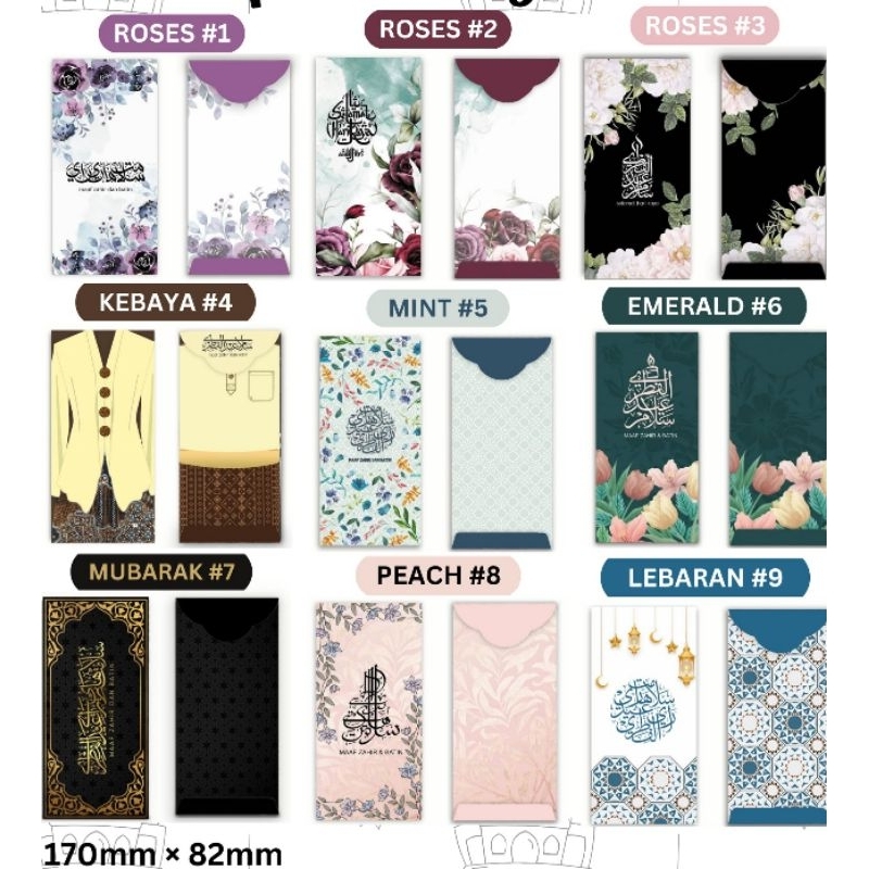 SAMPUL RAYA 10pcs ] SAMPUL DUIT RAYA EXCLUSIVE SELAMAT HARI RAYA ...