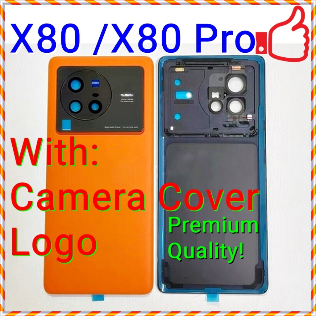 (3 Colors) NEW ORI Back Battery Camera Glass Cover Housing for Vivo X80 ...