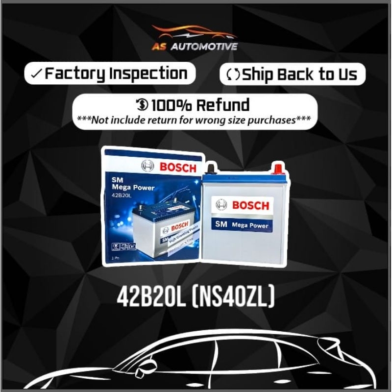 NS40 | 42B20L (High Spes) | NS40ZL Battery BOSCH Car Battery - Myvi ...
