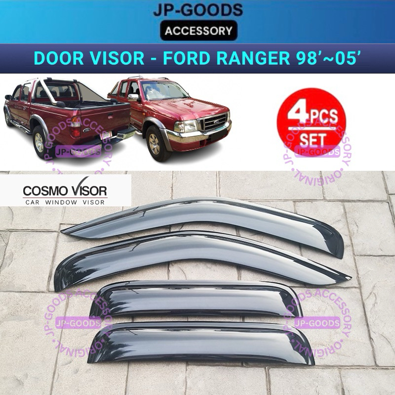 Ford Ranger 1998 - 2006 [ 5” Big ] Door Visor COSMO VISOR ( Malaysia ...