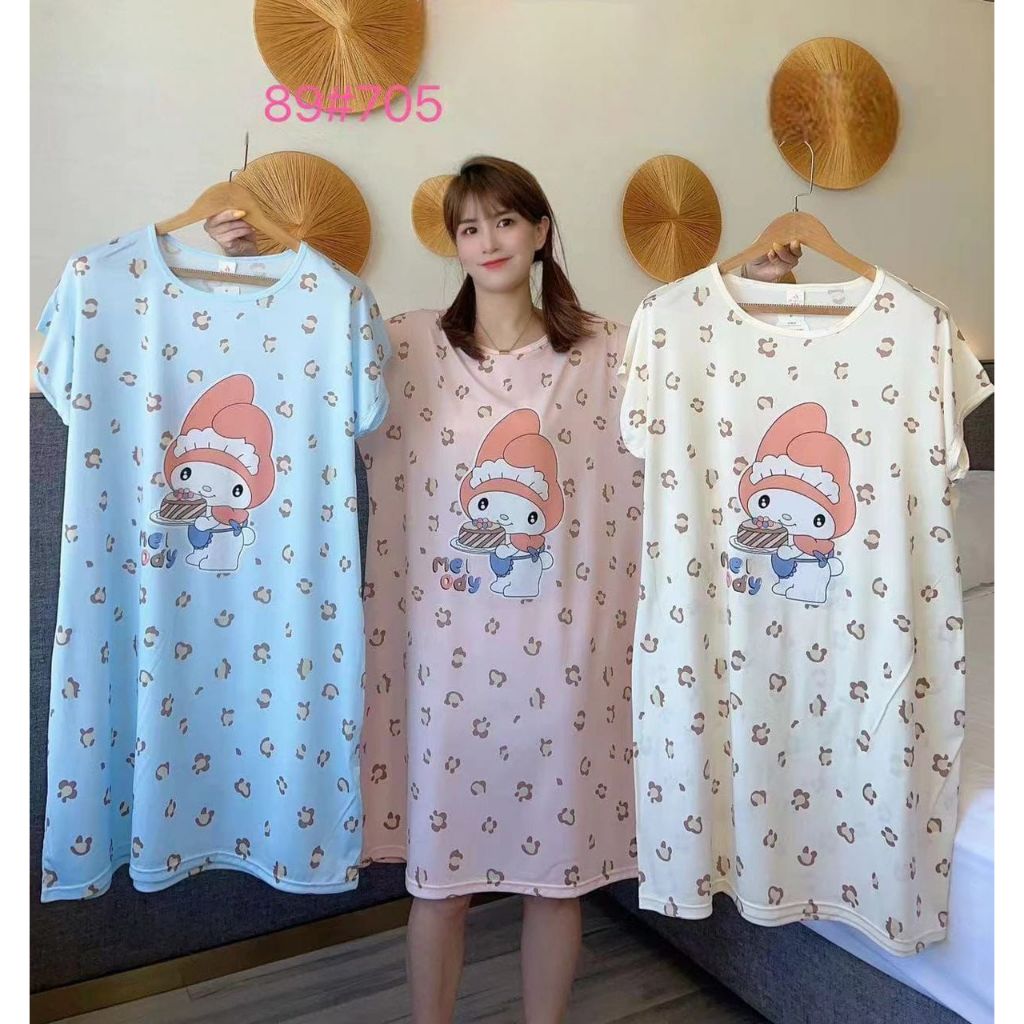 Dress Ladies Pajamas Viral Cute/Gaun Tidur Wanita Comfortable SleepWear ...