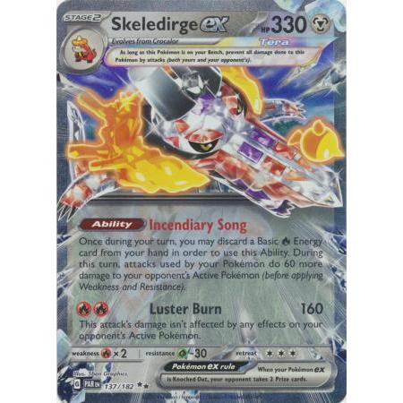 Pokemon TCG Skeledirge ex - 137/182 - Ultra Rare Scarlet & Violet: Paradox Rift | Shopee Malaysia