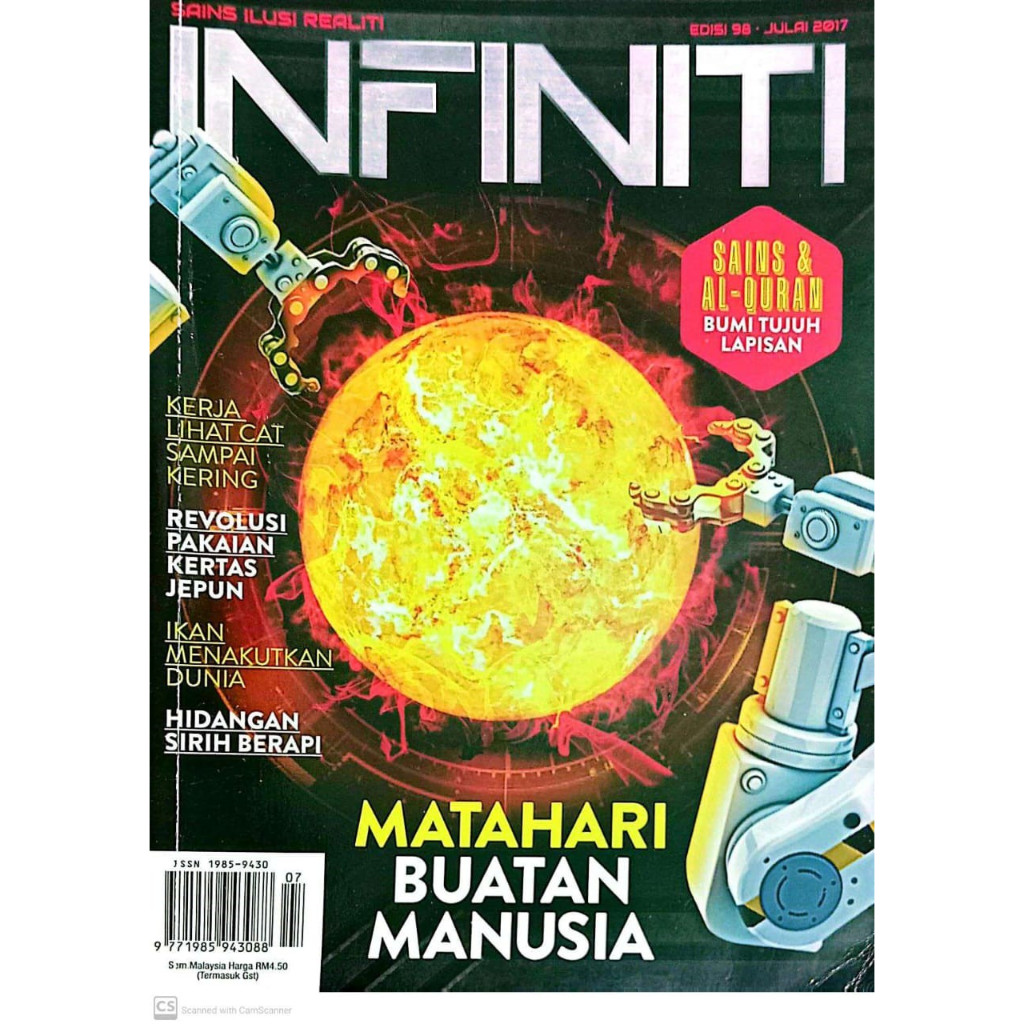 Preloved Majalah Infiniti Julai 2017 Edisi 98 – Teknologi, Sains ...