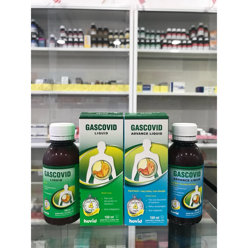 Gascovid Liq / Advance Liquid 150 ml Angin gastrik pedih ulu hati gerd ...