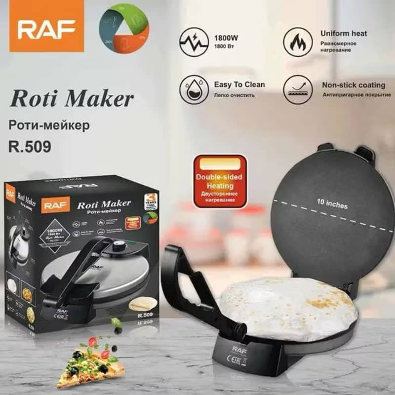1500W Electric Paratha Chapati Roti Maker Flat Bread Pizza Kitchen ...