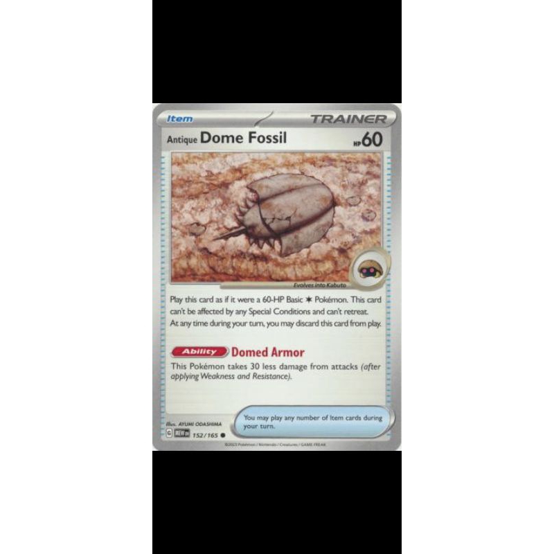 Pokemon TCG Dome and helix Fossil 151 English | Shopee Malaysia