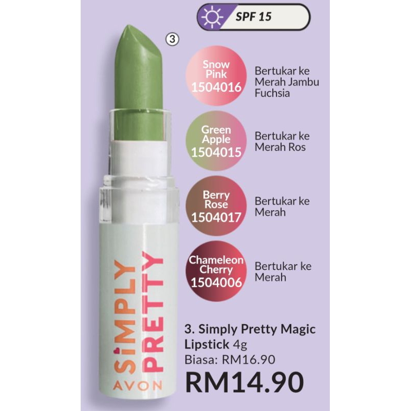 Avon simply pretty magic Lipstik | Shopee Malaysia
