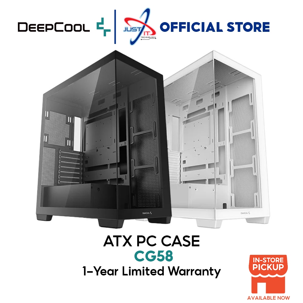 DEEPCOOL ATX PC Case - Black/White CG580 | Shopee Malaysia
