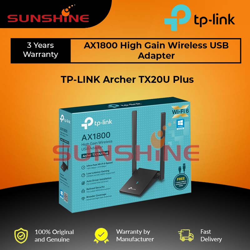 Tplink Archer TX20U / TX20U Plus AX1800 Dual / BAND WI-FI 6 Wireless ...