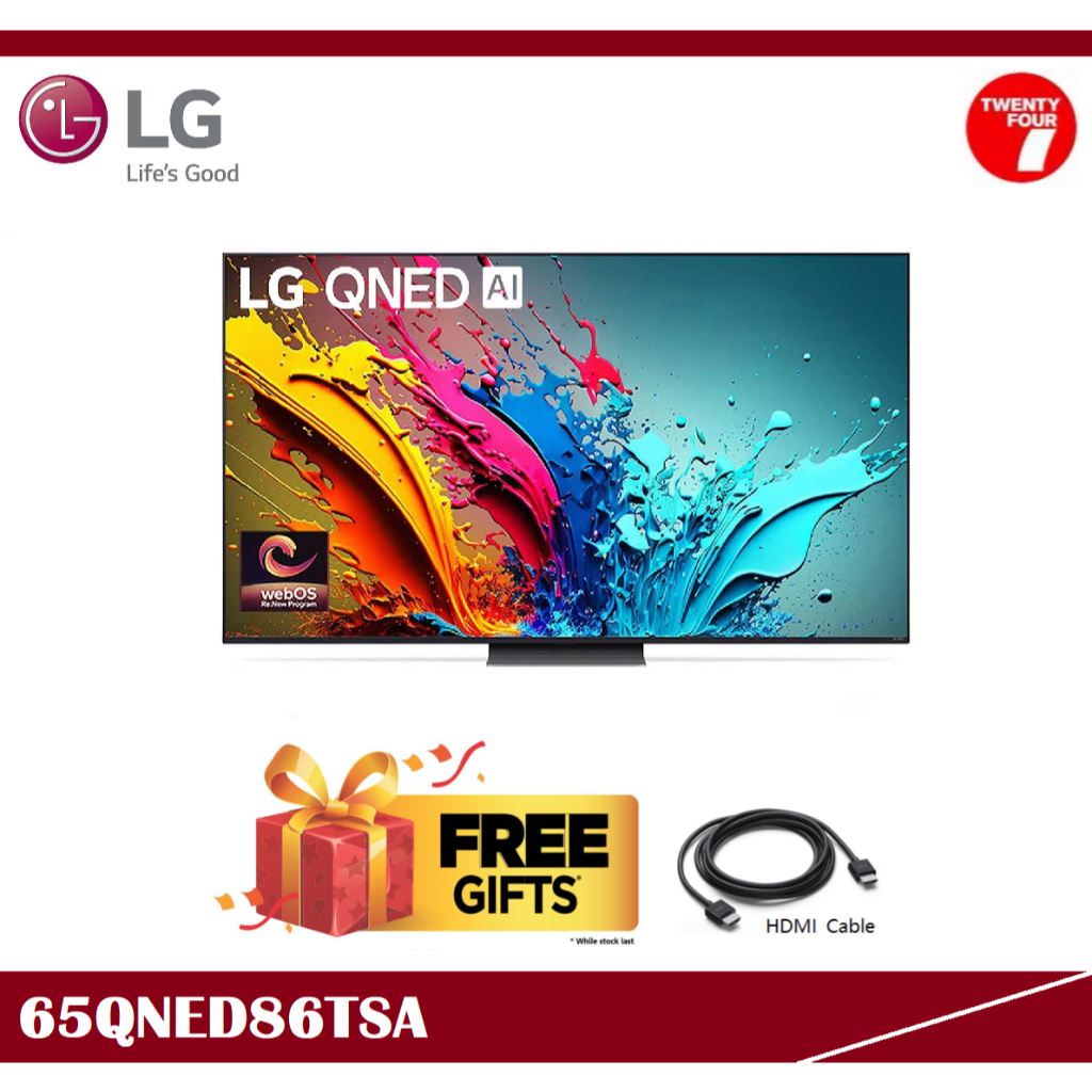 [ Delivered by Seller ] LG 65" inch QNED86 AI TV 4K Smart TV (2024 ...