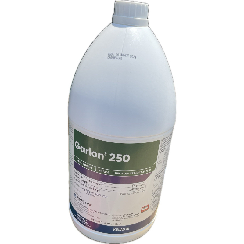 4L Garlon 250 DOW Herbicide Racun Rumpai - bunuh pokok & anak kayu ...