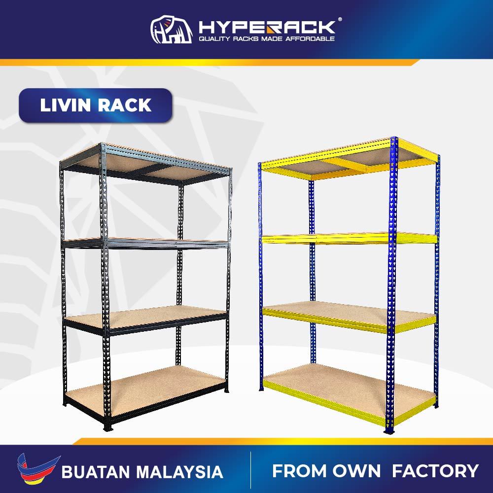 🐘[FREE SHIPPING] HYPERACK™️ Livin Rack Boltless Rack 4 Levels Shelf ...