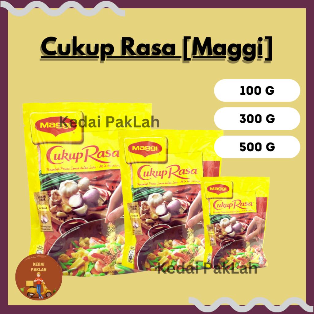 MAGGI Cukup Rasa 100g 300g 500g All-In-One Seasoning Secukup Rasa | Shopee Malaysia