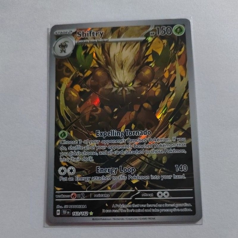POKEMON TCG ORIGINAL SINGLE CARD TEMPORAL FORCES SHIFTRY 163/162 ...