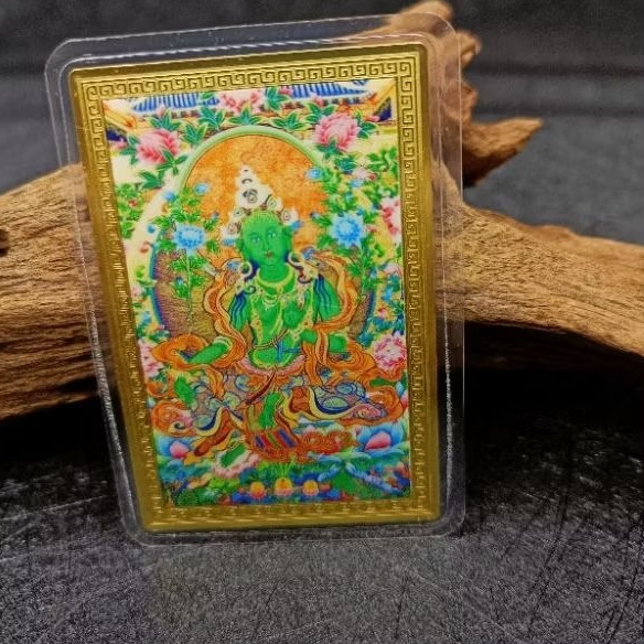 *Blessed* Green Tara Gold Card 绿度母心咒金卡🌟 | Shopee Malaysia