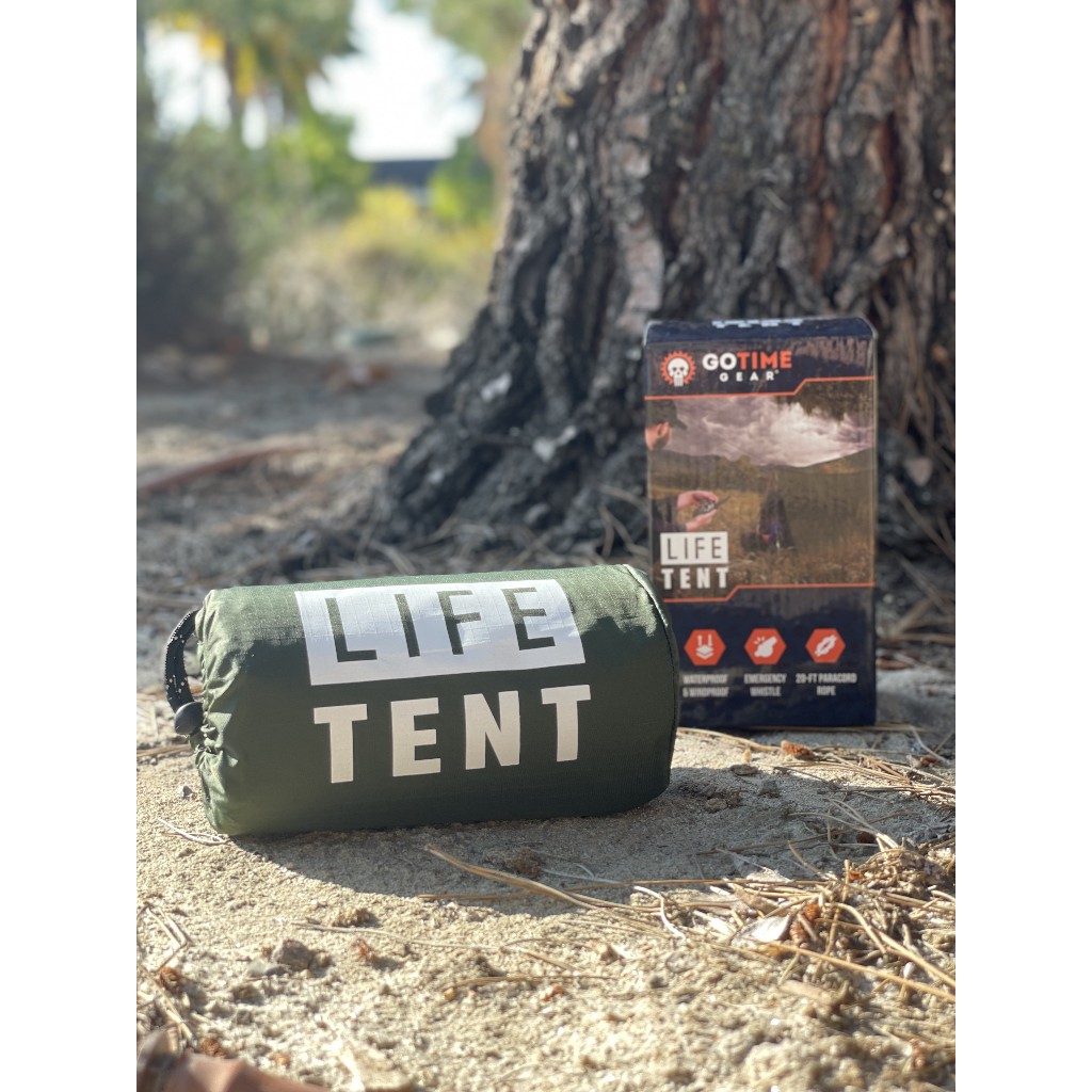 Go Time Gear Survival Life Tent • 2 Person Mylar Emergency Shelter Tube ...