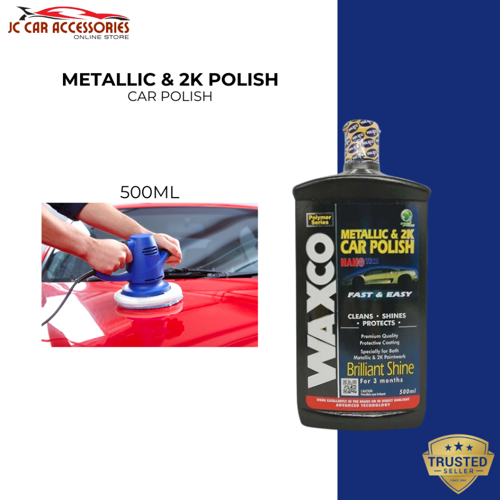 Waxco Metallic 2K Car Polish 500ml Hilang Calar Coating Kilat Kereta ...