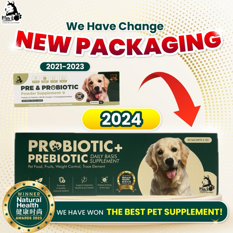 【Handy Pack】Max & Paw Pet Supplement Dog Supplement Probiotic - All ...