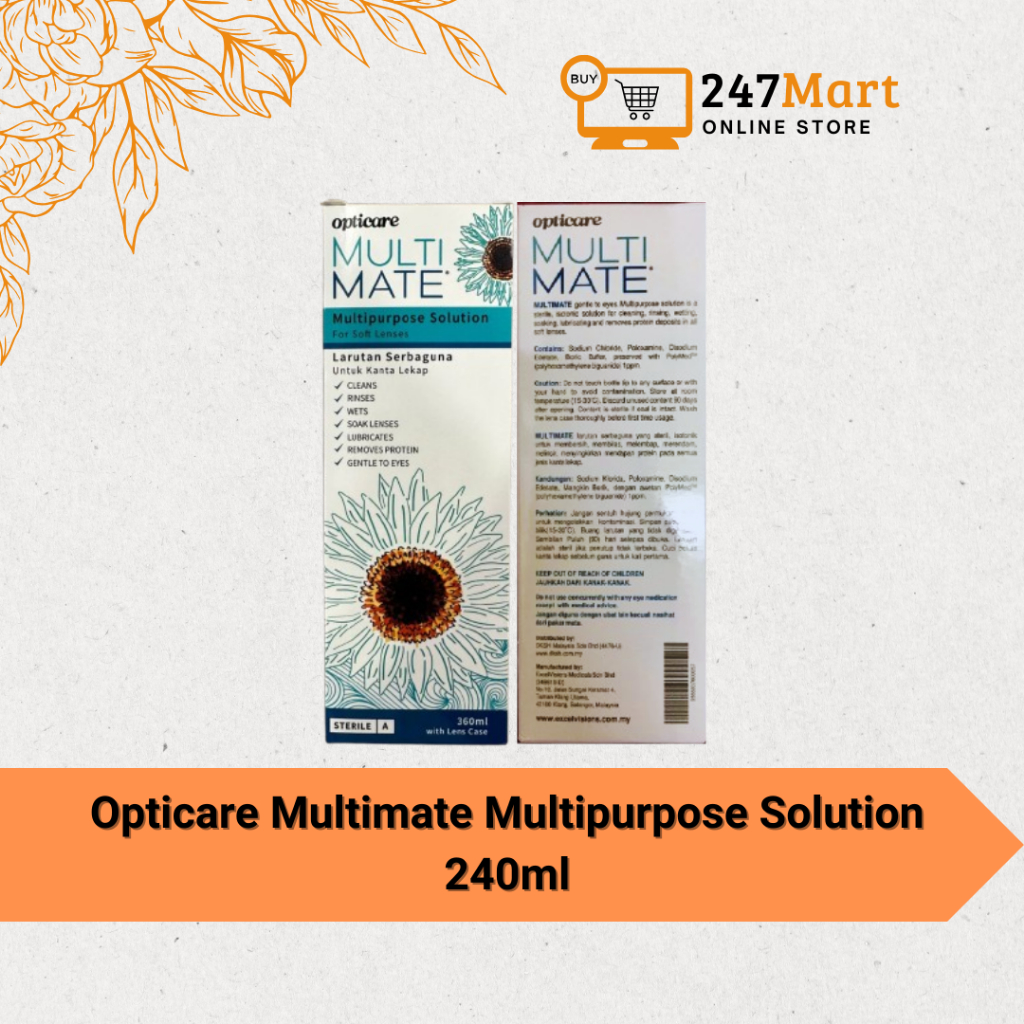 OPTICARE Multi-Mate Multipurpose Solution 240ml | Shopee Malaysia