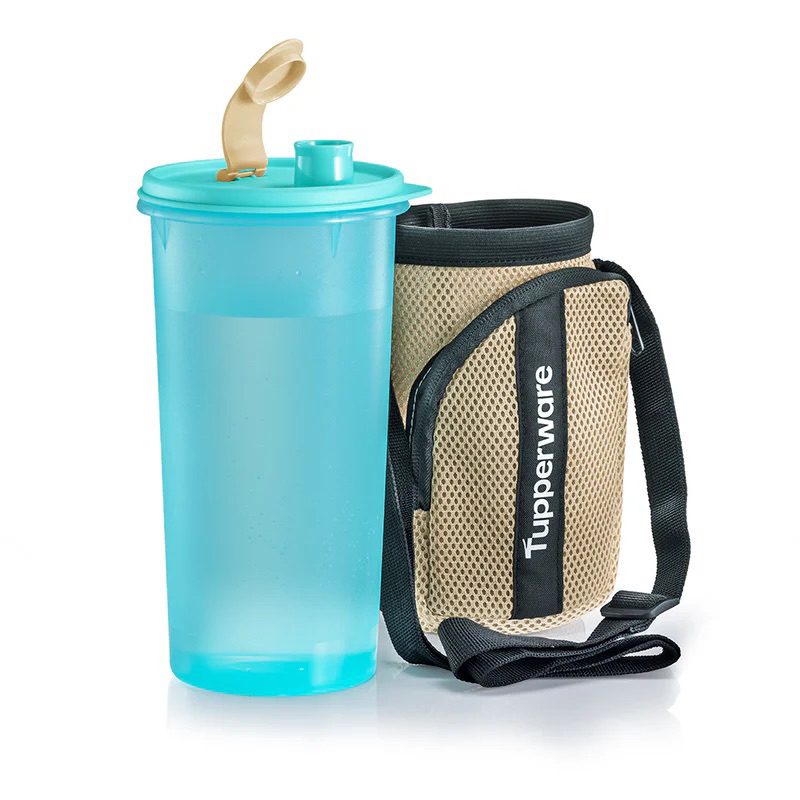 Tupperware Thirstquake Tumbler with Pouch 900ml High Handolier with ...