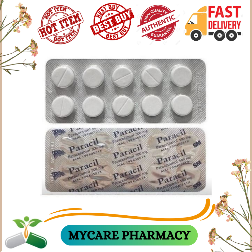 Paracil Tablet Paracetamol 500mg 10's/strip (Exp: 04/2028) | Shopee ...