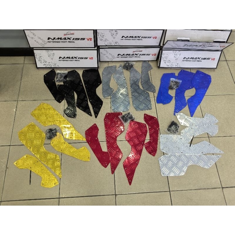 YAMAHA NMAX 155 V1 V2 CARPET MAT FLOOR ALLOY SET (4PCS )INCLUDE WITH ...