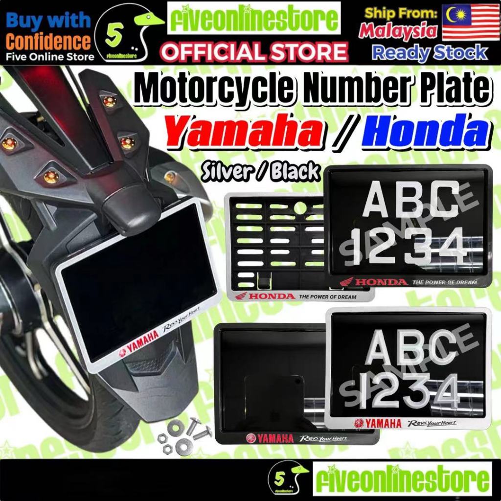 Yamaha Honda Casing Plate Motor Frame Number Plate Cover Holder ...