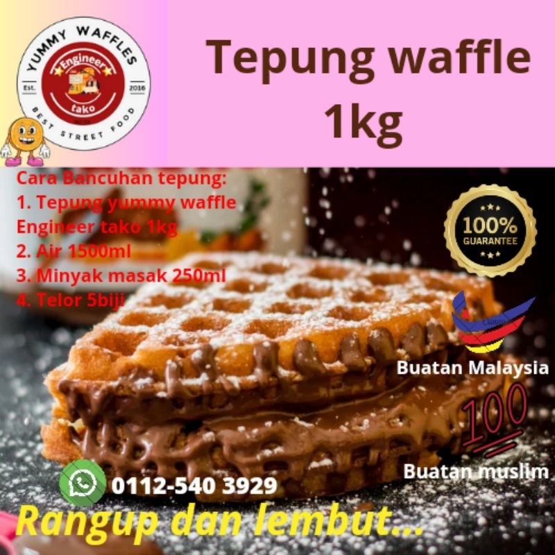 TEPUNG YUMMY WAFFLE 1KG by ENGINEER TAKO | Shopee Malaysia