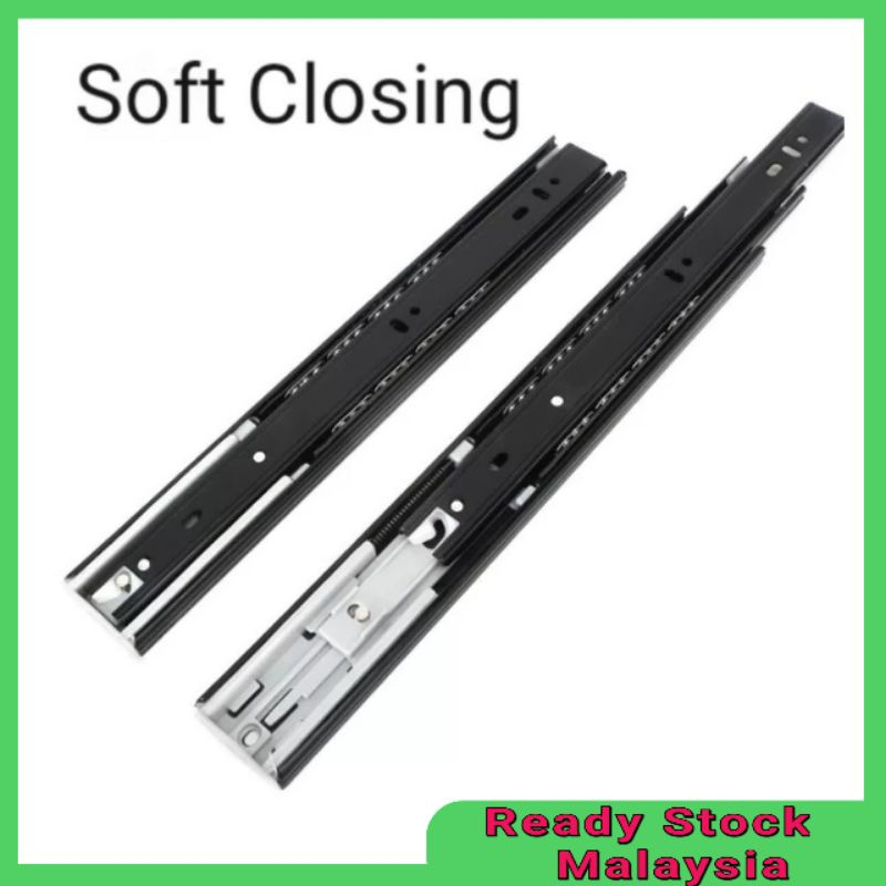 Heavy Duty Full Extension Soft Closing Three Way Slide Drawer Slide ...