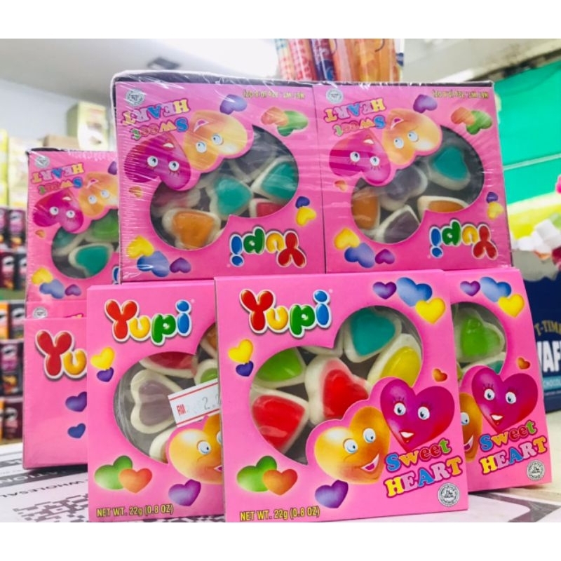 24pcs×23g Yupi Gummy Candy Sweet Heart (HALAL) | Shopee Malaysia