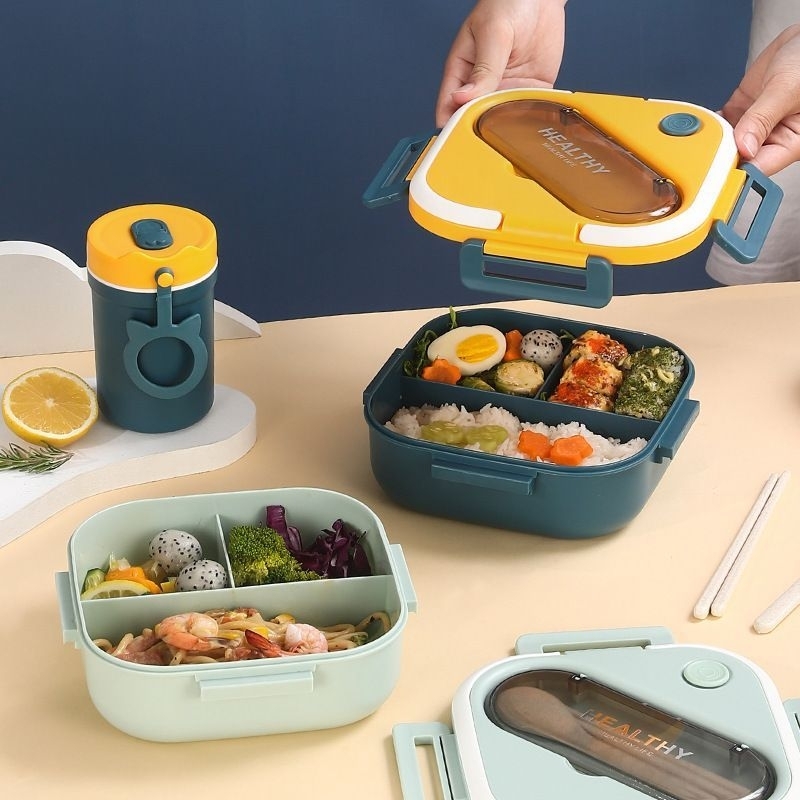 Quality Lunch Box Microwave Safe Bento Kids Children Adult Lunch Box ...