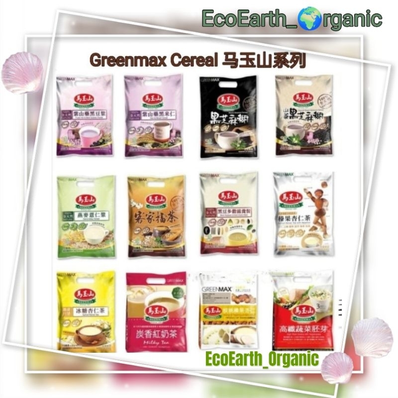 GREENMAX CEREAL SERIES 30g X12Packs 马玉山米糊系列BLACK SESAME/BLACK BEAN/5 ...