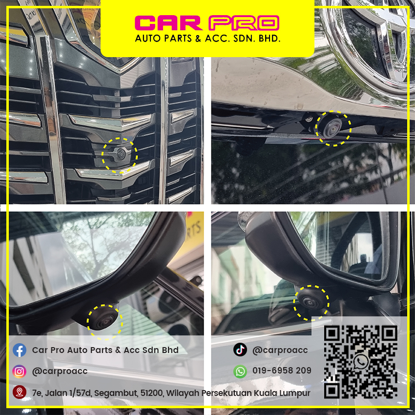 Toyota Alphard Vellfire AH30 2016 - 2023 360 Car Camera with Android ...