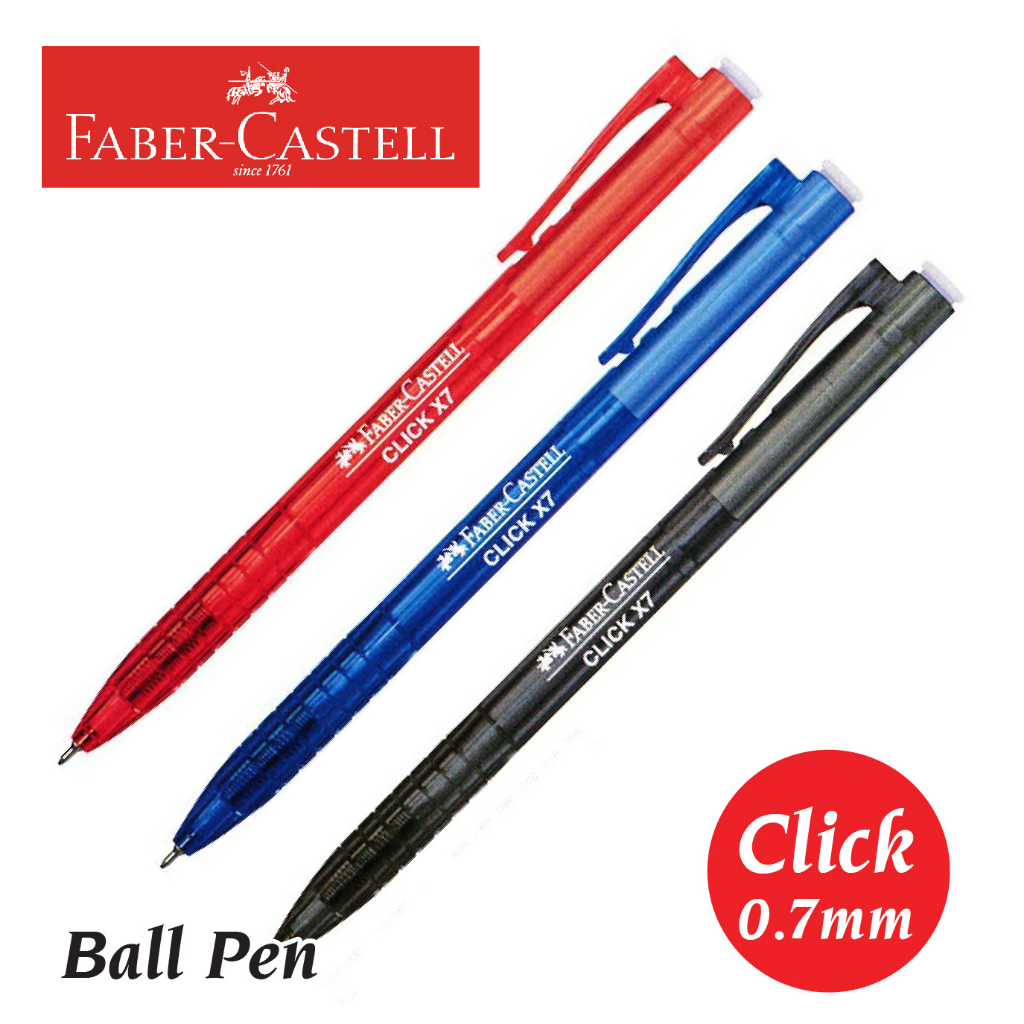 Ball Pen 0.5mm 0.7mm 1.0mm | Faber Castell Ball Pen Click X5 X7 Grip X5 X7 X10 NX23 | Pilot Ball ...