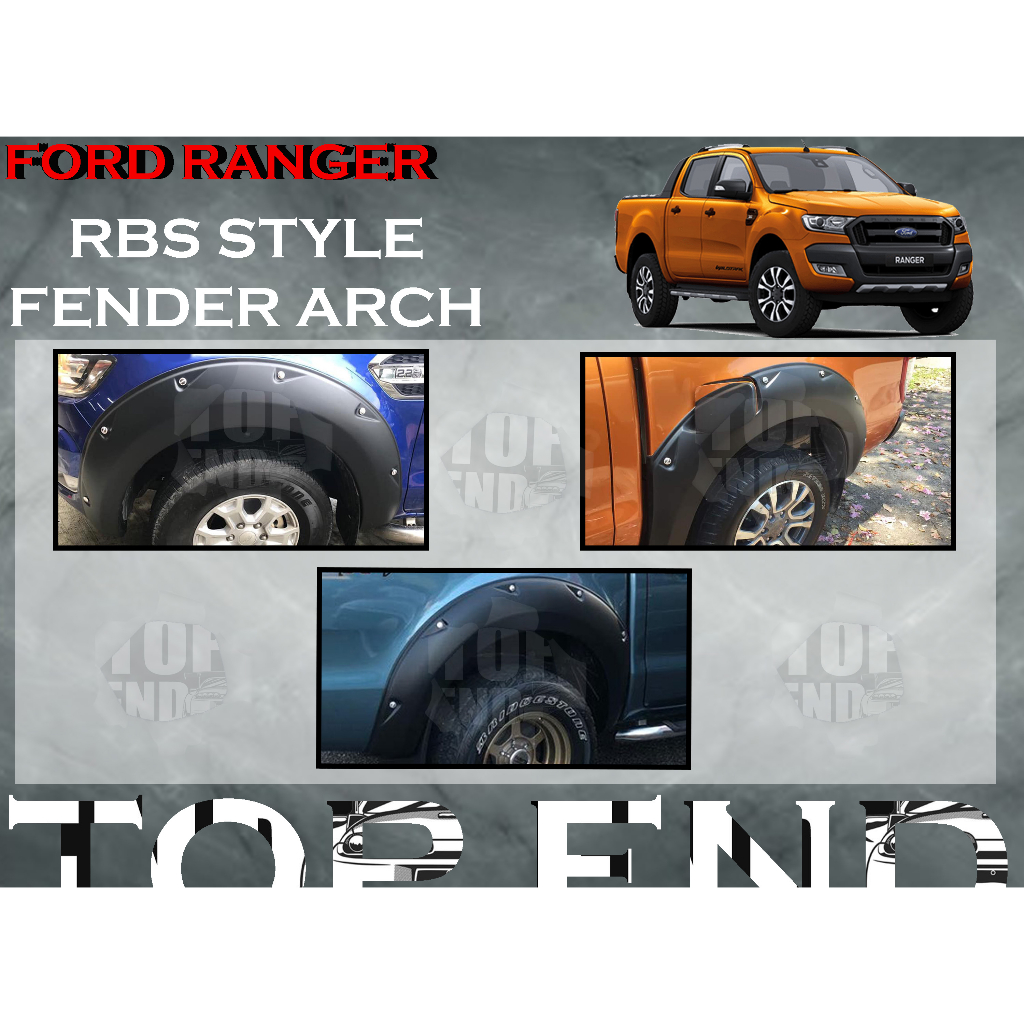 FORD RANGER FENDER ARCH RBS STYLE SIDE FENDER MUDGURDS TEPI MATERIAL ...