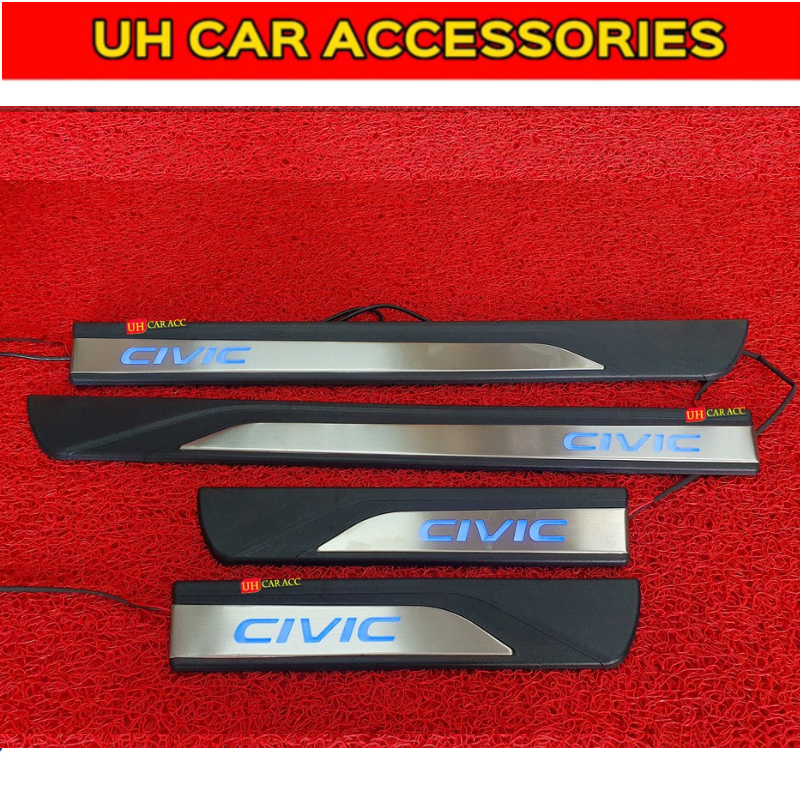 HONDA CIVIC FC 2016-2020 OEM SIDE PLATE LED SIDE DOOR STEP | Shopee ...