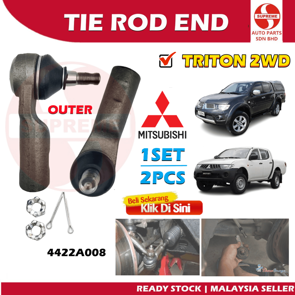 S2U Steering Rack Tie Rod End Outer Inner Mitsubishi Triton 2WD ...