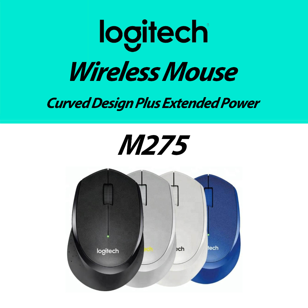 Original Logitech Pebble Slim & Silent Wireless Bluetooth Mouse, M171/M221/M275 Wireless Mouse ...