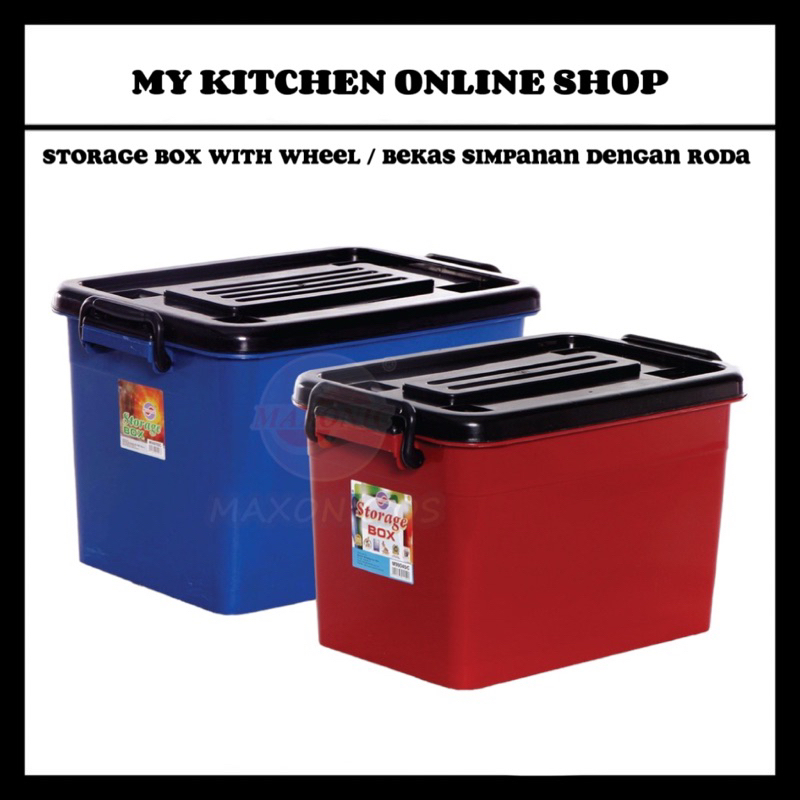Storage Box With Wheel / Bekas Simpanan dengan Roda / Kotak Simpan ...