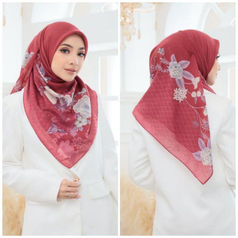 [ 𝑴𝒆𝒓𝒂𝒉 𝑺𝒆𝒓𝒊𝒆𝒔 ] Koleksi Tudung Bawal Warna Merah Corak Cotton Premium ...