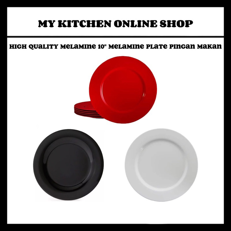 High Quality Melamine (10" )Melamine Plate 4010-B/4010-W/Pingan Makan ...